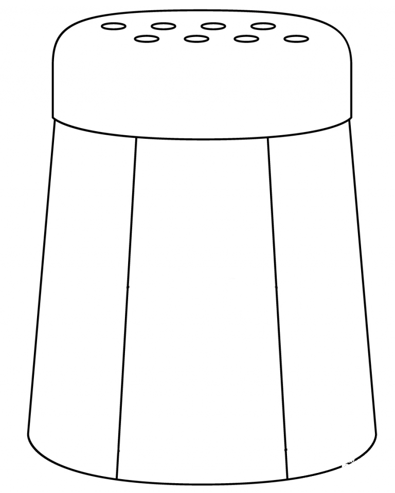 Salt Shaker coloring page - ColouringPages