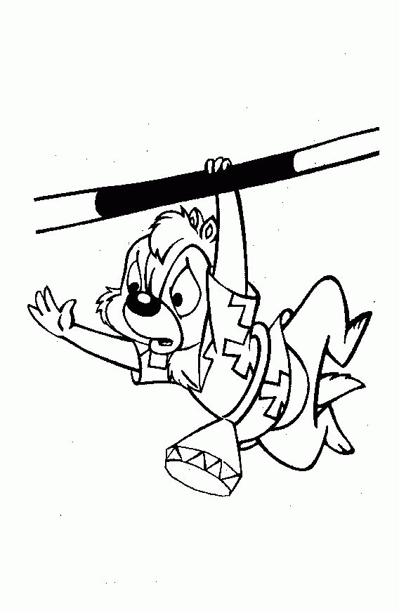 Scared Dale coloring page - ColouringPages