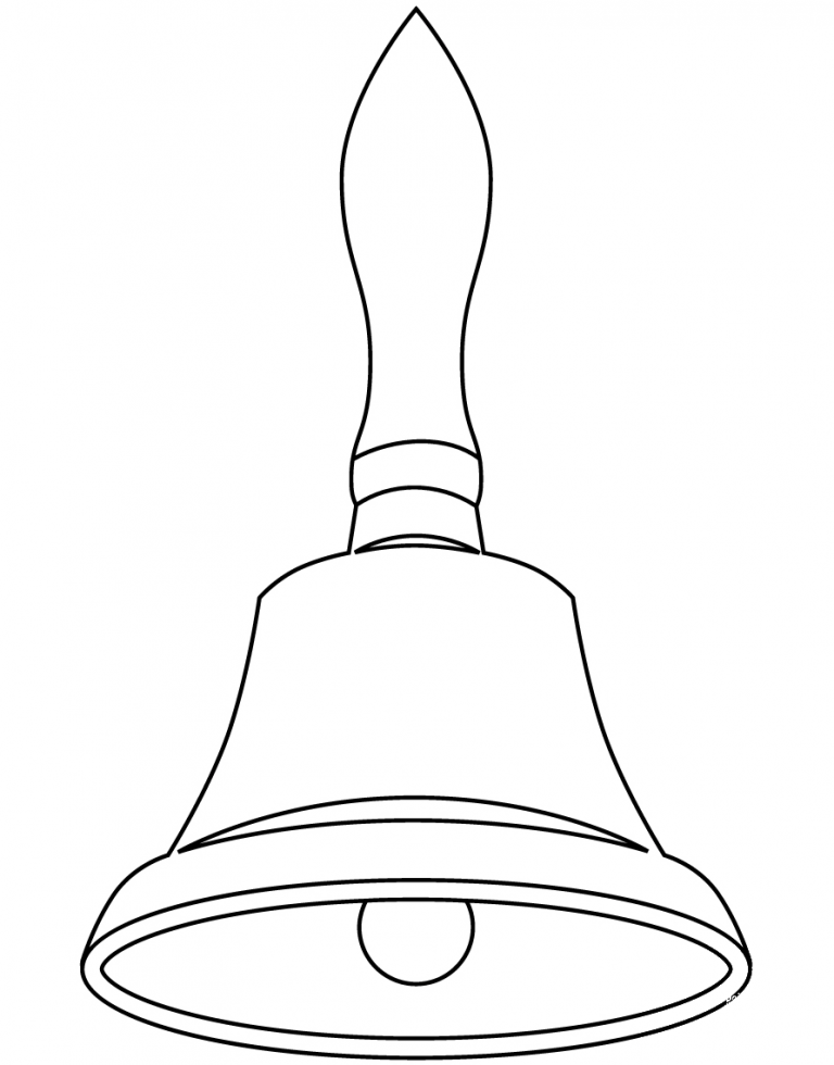 School Bell coloring page - ColouringPages