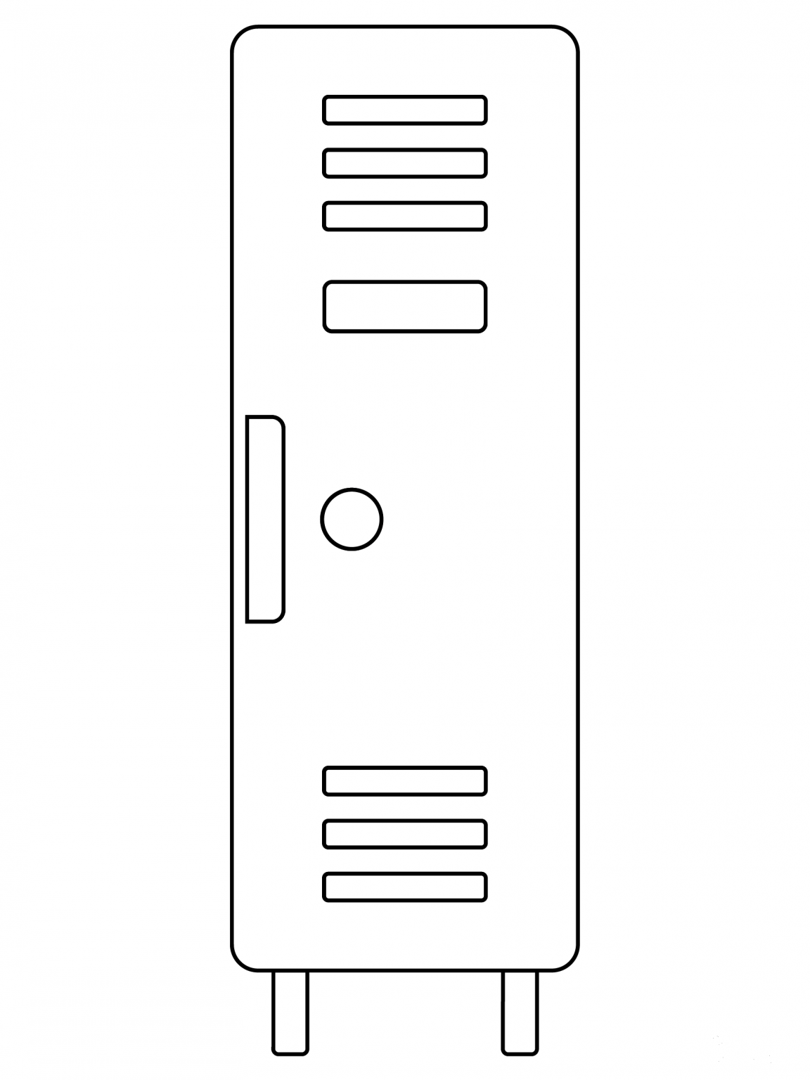 School Locker coloring page - ColouringPages
