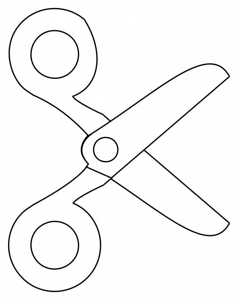 Scissors coloring page - ColouringPages