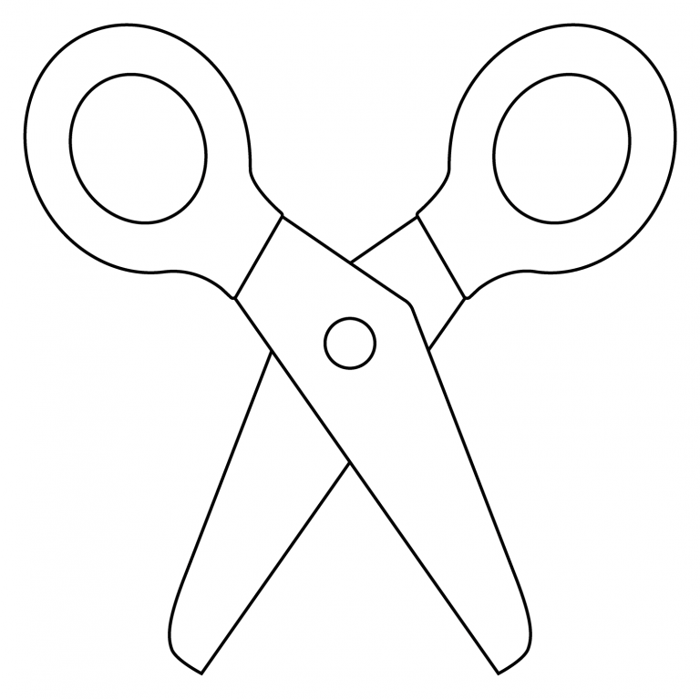 Scissors Emoji coloring page - ColouringPages