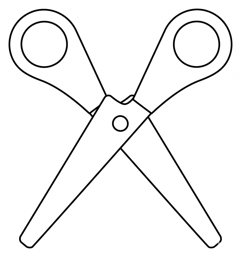 Scissors Emoji coloring page - ColouringPages