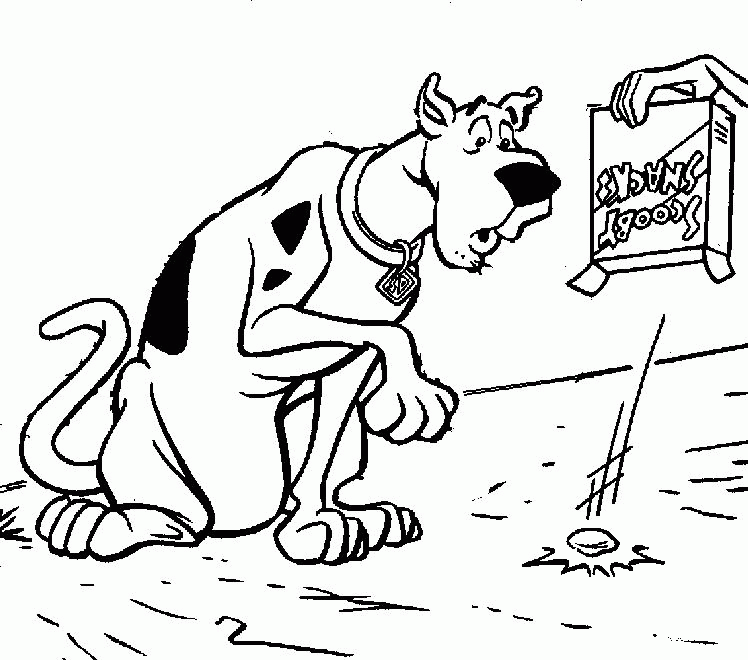 Scooby's Snack coloring page - ColouringPages