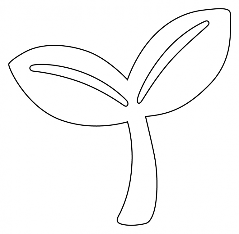 Seedling Emoji coloring page - ColouringPages