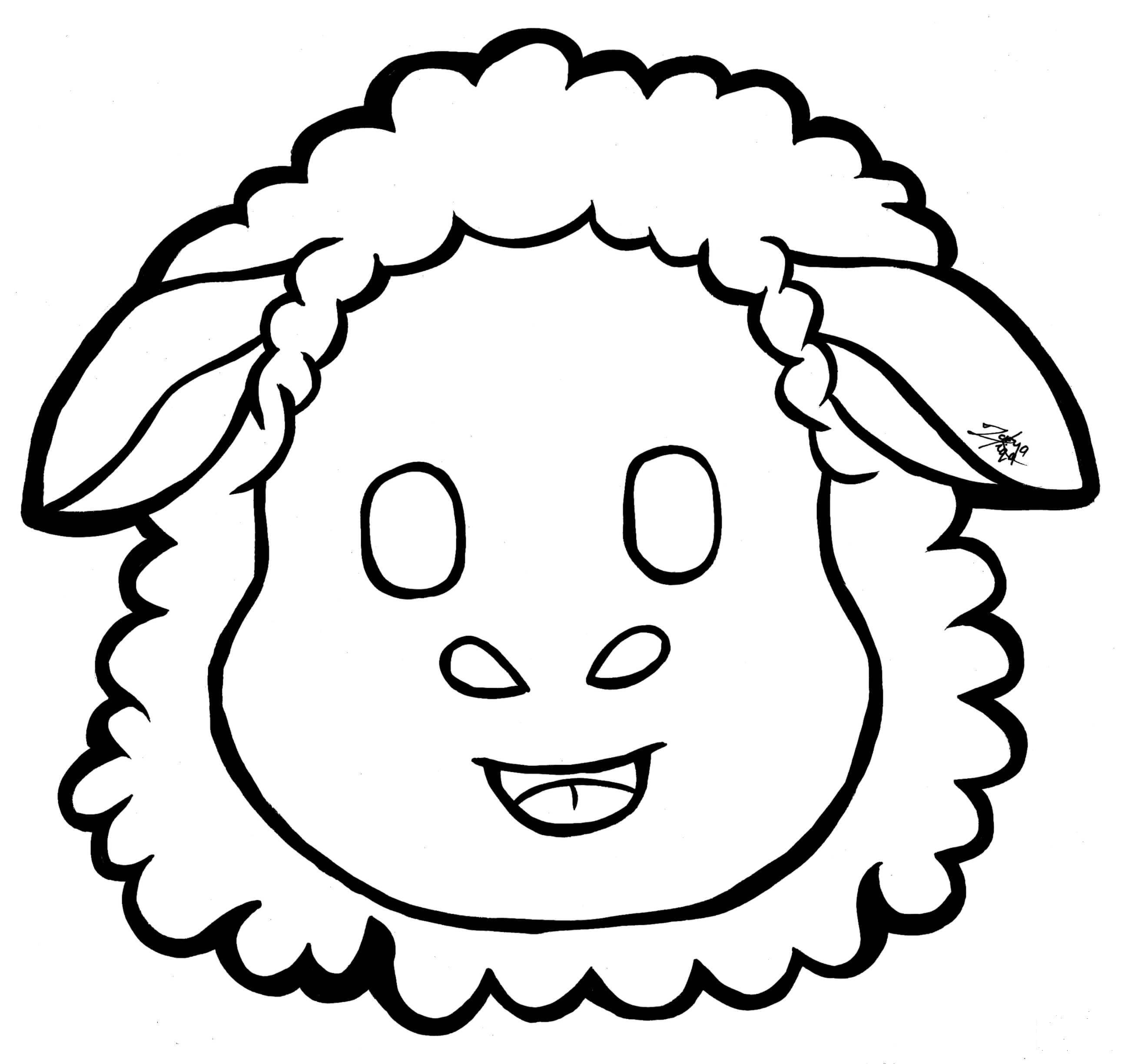 Sheep coloring page - ColouringPages