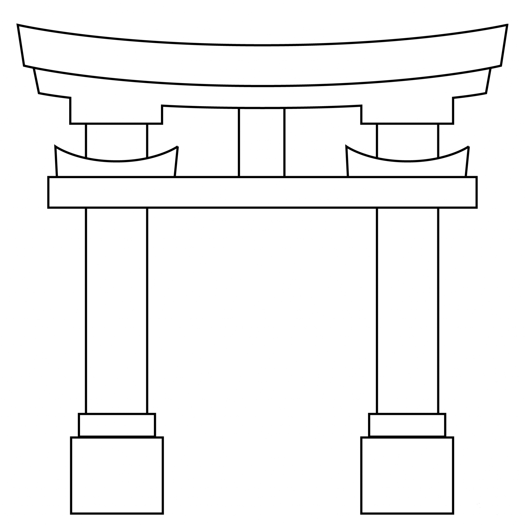 Shinto Shrine coloring page - ColouringPages