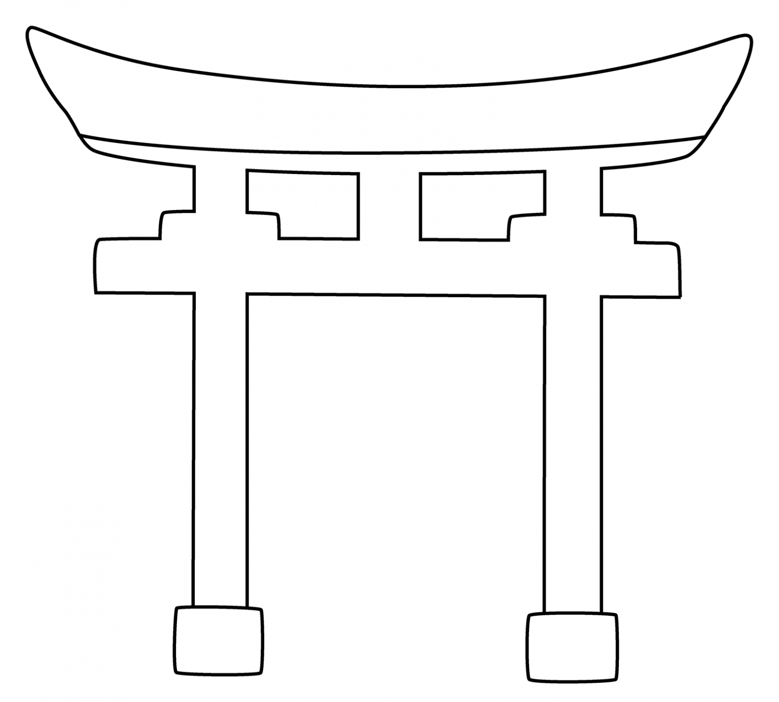 Shinto Shrine Emoji coloring page - ColouringPages