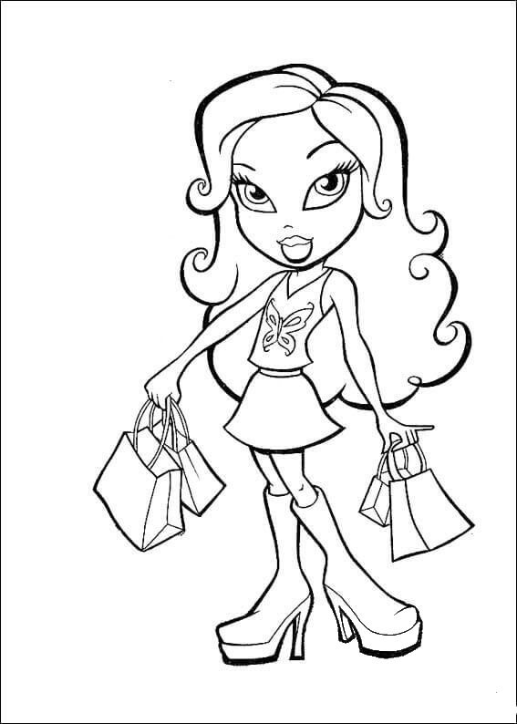 Shopping coloring page - ColouringPages
