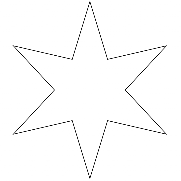 Six Pointed Star coloring page - ColouringPages