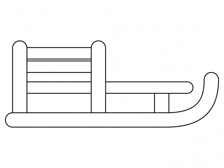 Sled coloring page - ColouringPages