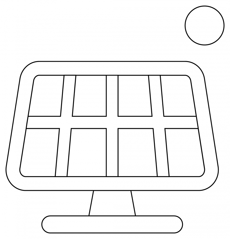 Solar Panel coloring page - ColouringPages