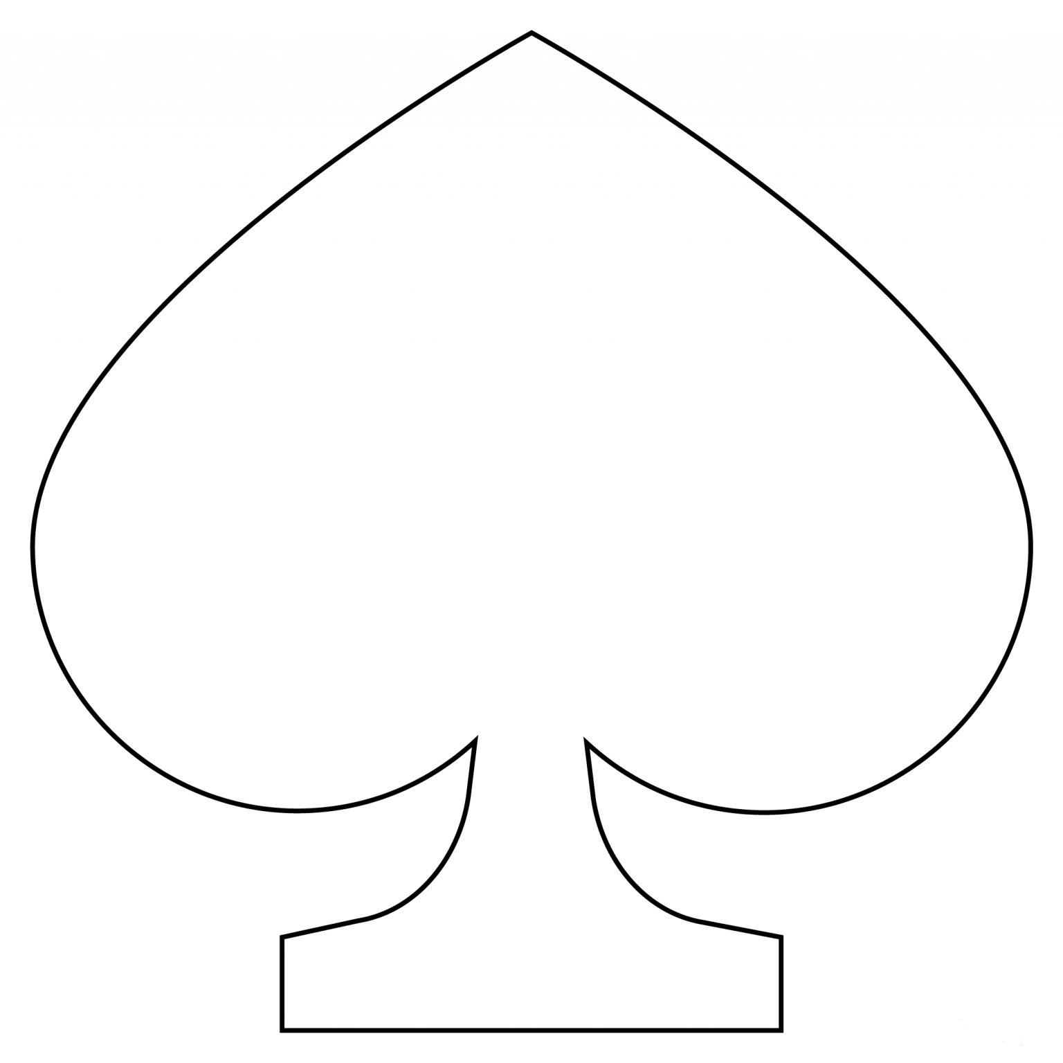 Spade Suit coloring page - ColouringPages