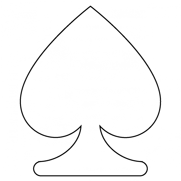 Spade Suit Emoji coloring page - ColouringPages