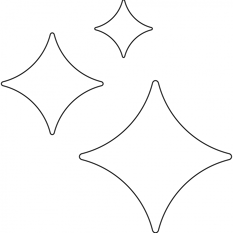 Sparkles Emoji coloring page - ColouringPages