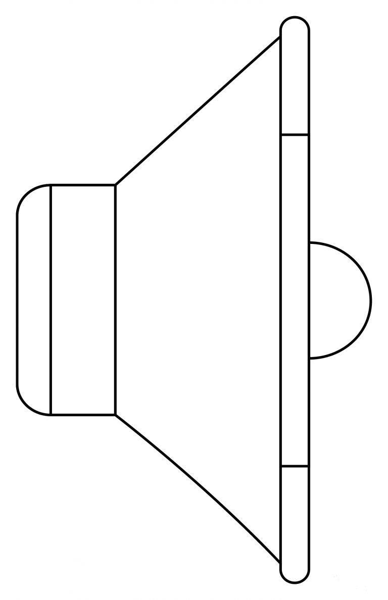 Speaker Low Volume coloring page - ColouringPages
