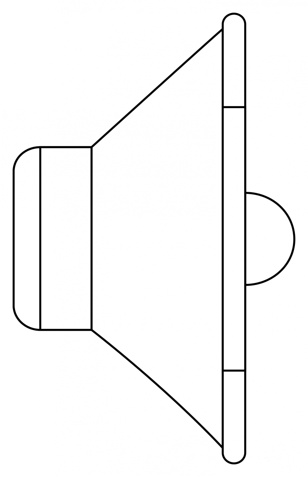 Speaker Low Volume coloring page - ColouringPages