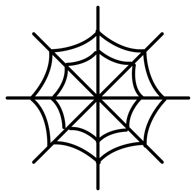 Spider Web Emoji coloring page - ColouringPages
