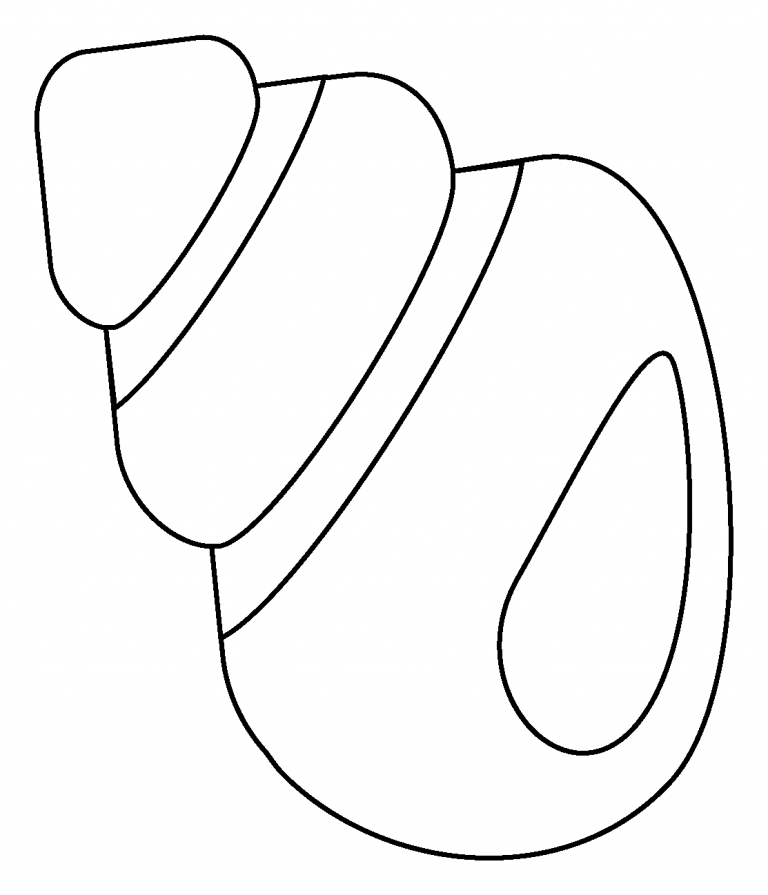 Spiral Shell Emoji coloring page - ColouringPages