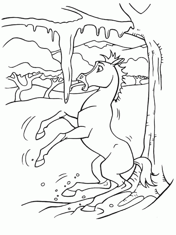 Spirit Slipping on Ice coloring page - ColouringPages