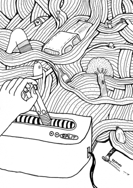Split coloring page - ColouringPages
