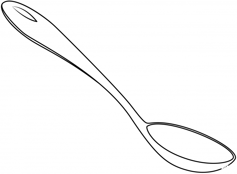 Spoon coloring page - ColouringPages
