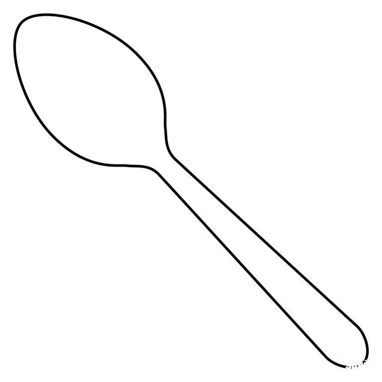 Spoon Emoji coloring page - ColouringPages