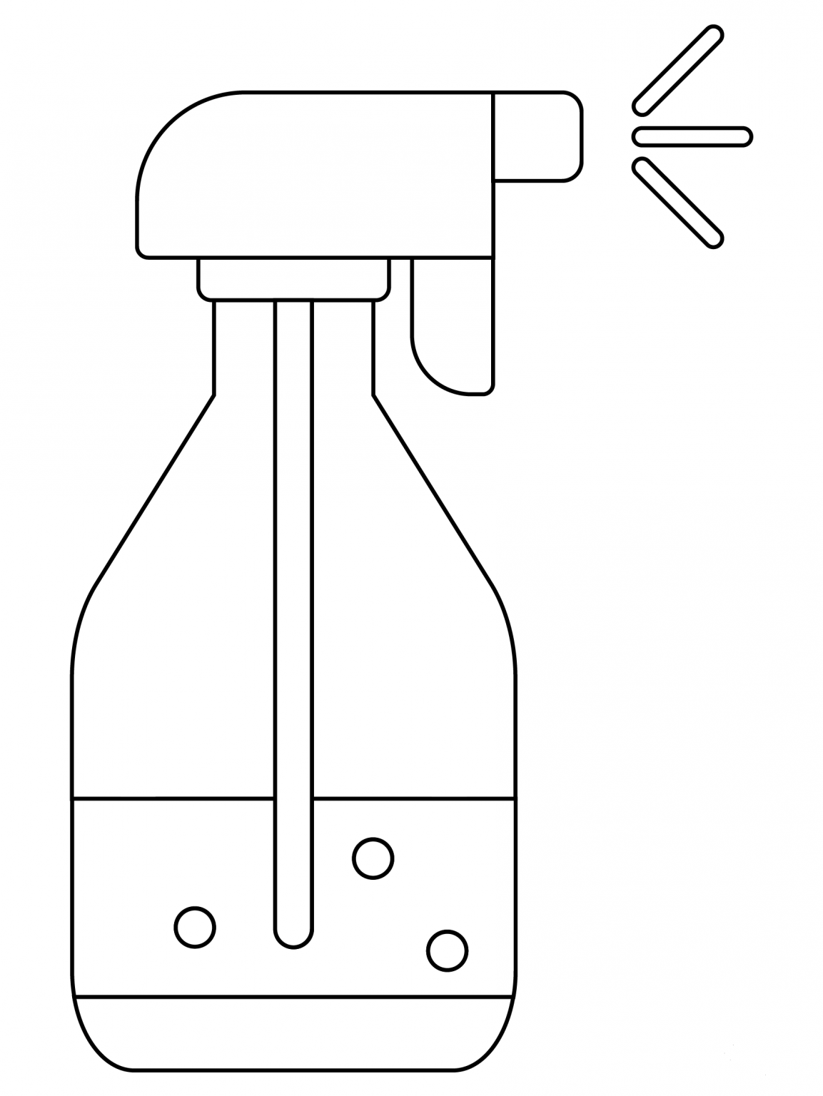 Spray Bottle coloring page - ColouringPages