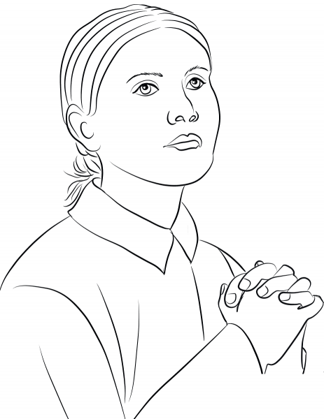 St. Gemma coloring page - ColouringPages
