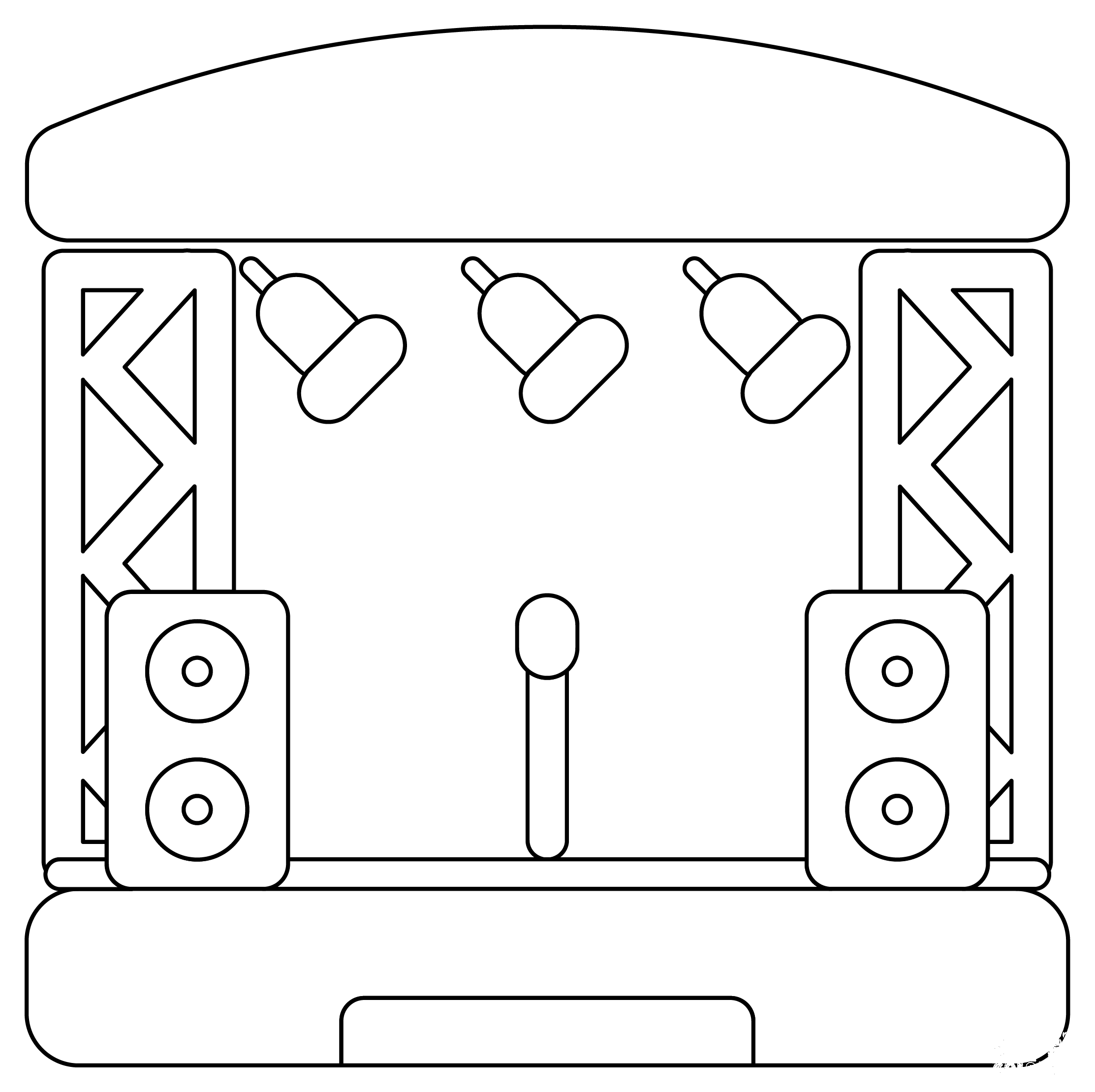 Stage coloring page - ColouringPages