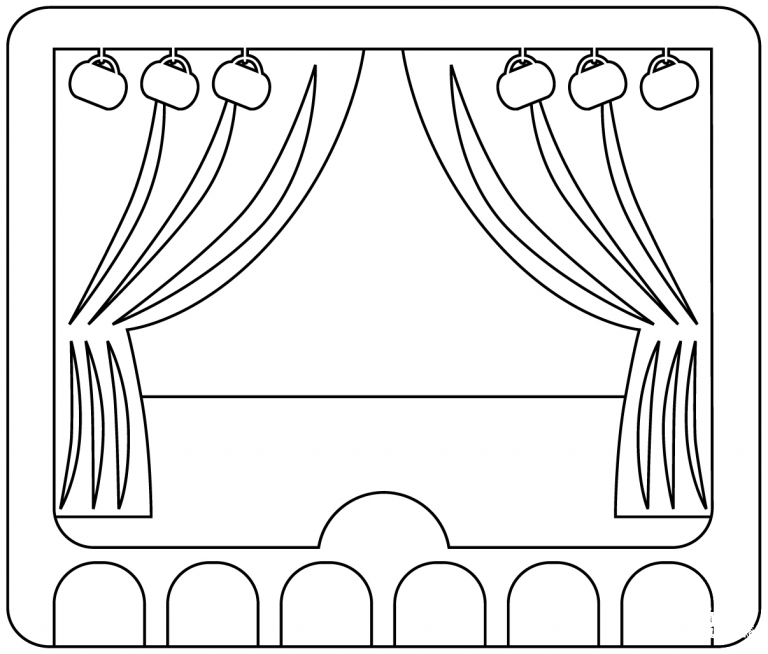 Stage coloring page - ColouringPages