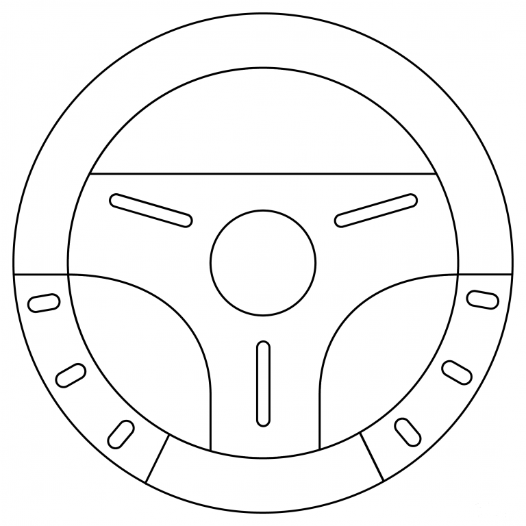 Steering Wheel coloring page - ColouringPages