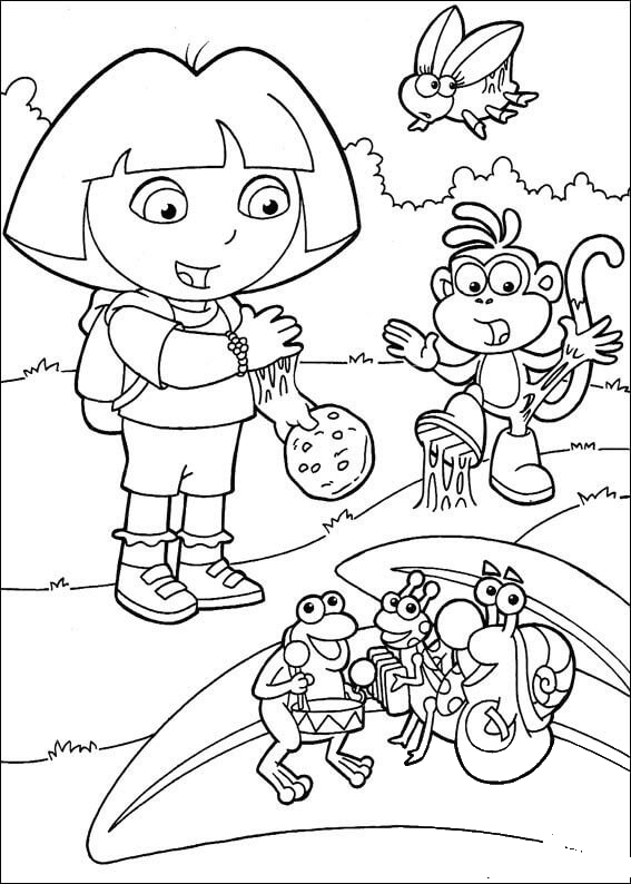 Sticky Cookie coloring page - ColouringPages
