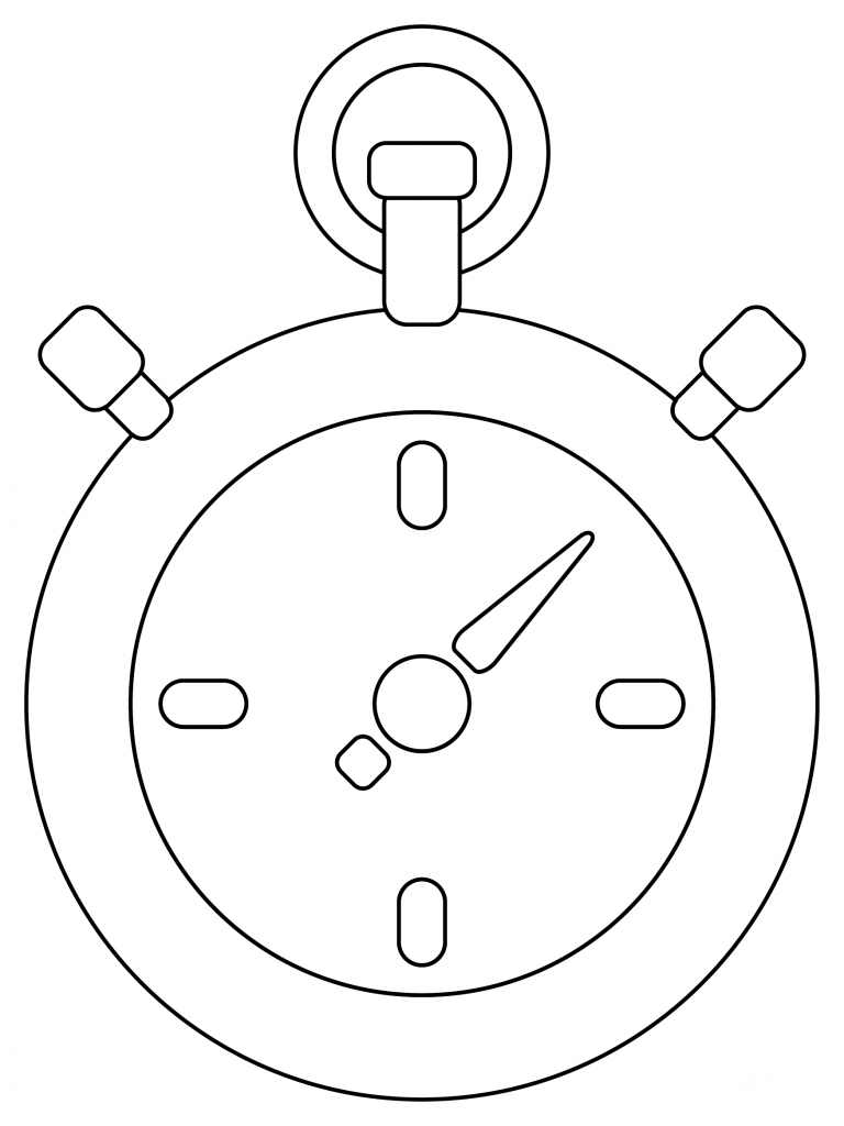 Stop Watch coloring page - ColouringPages