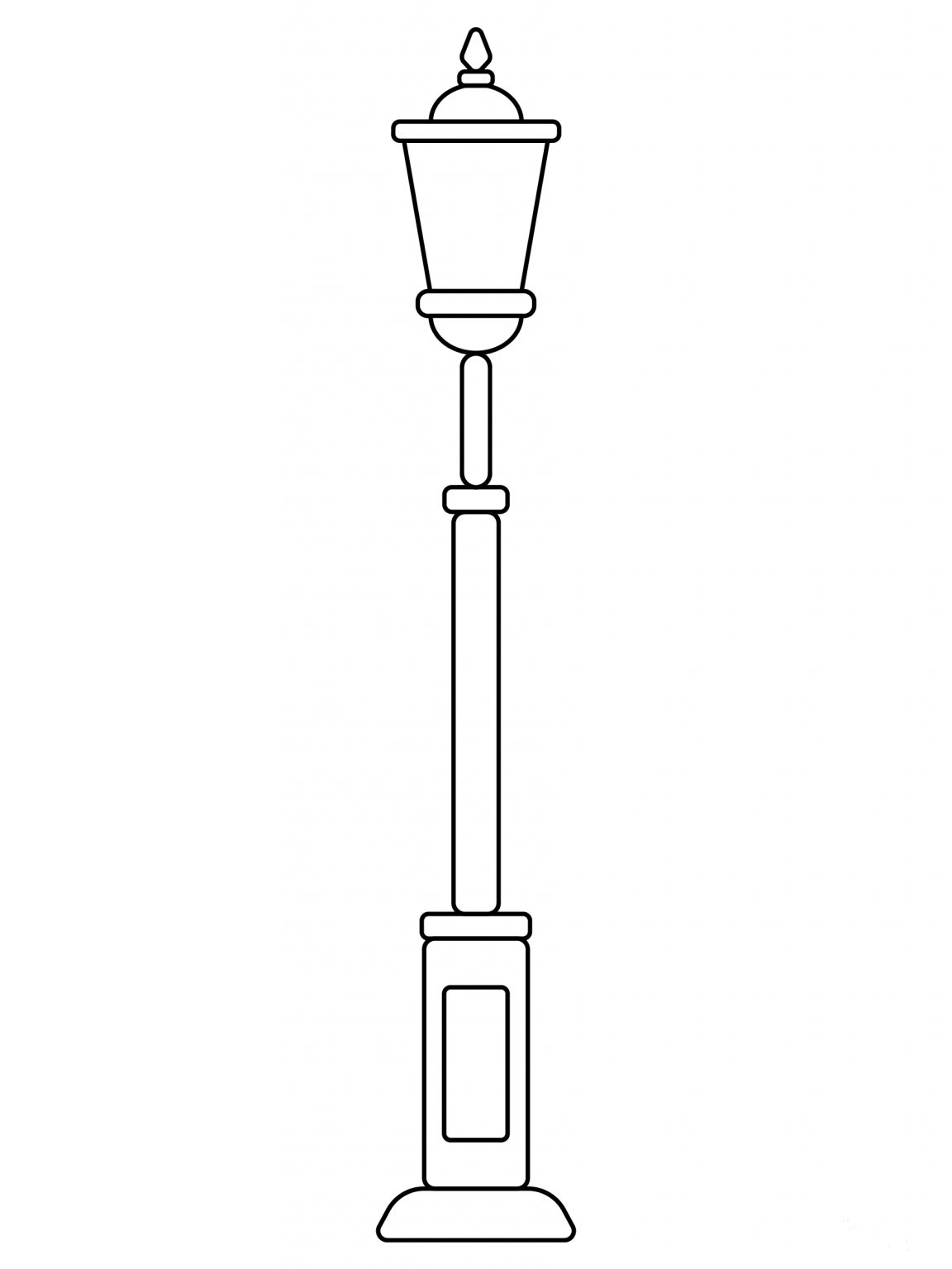 Street Lamp coloring page - ColouringPages