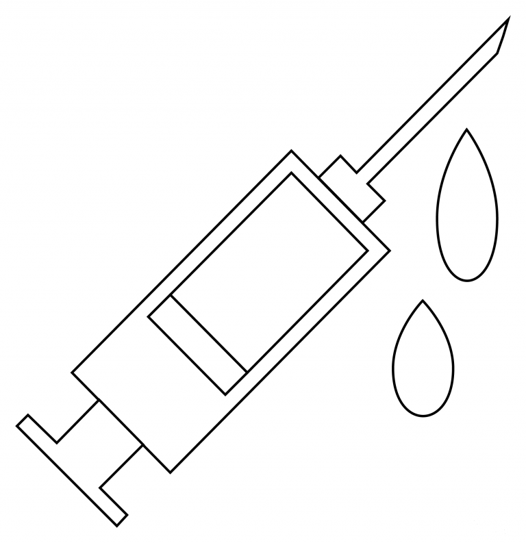 Syringe coloring page - ColouringPages