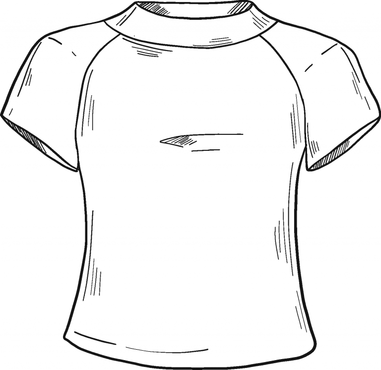 T-Shirt coloring page - ColouringPages