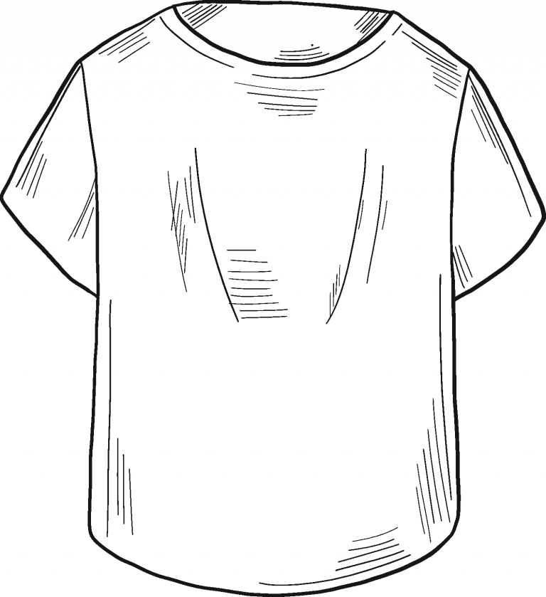 T-Shirt coloring page - ColouringPages