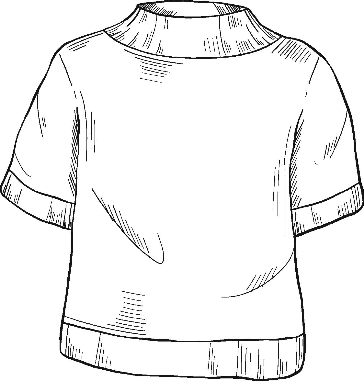 T-Shirt coloring page - ColouringPages