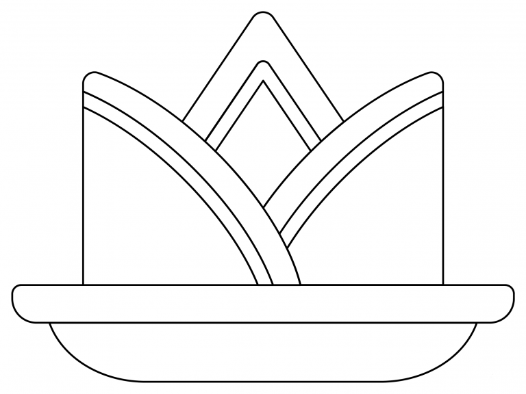Table Napkin coloring page - ColouringPages