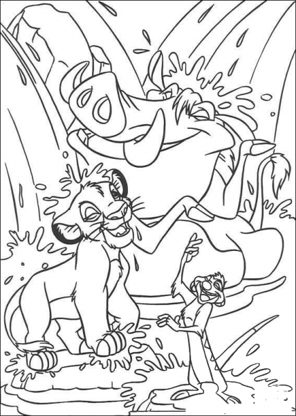 Taking A Bath Coloring Page Colouringpages