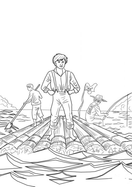 The Adventures of Tom Sawyer coloring page - ColouringPages