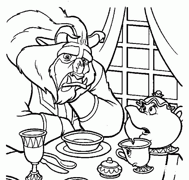 The Beast coloring page - ColouringPages