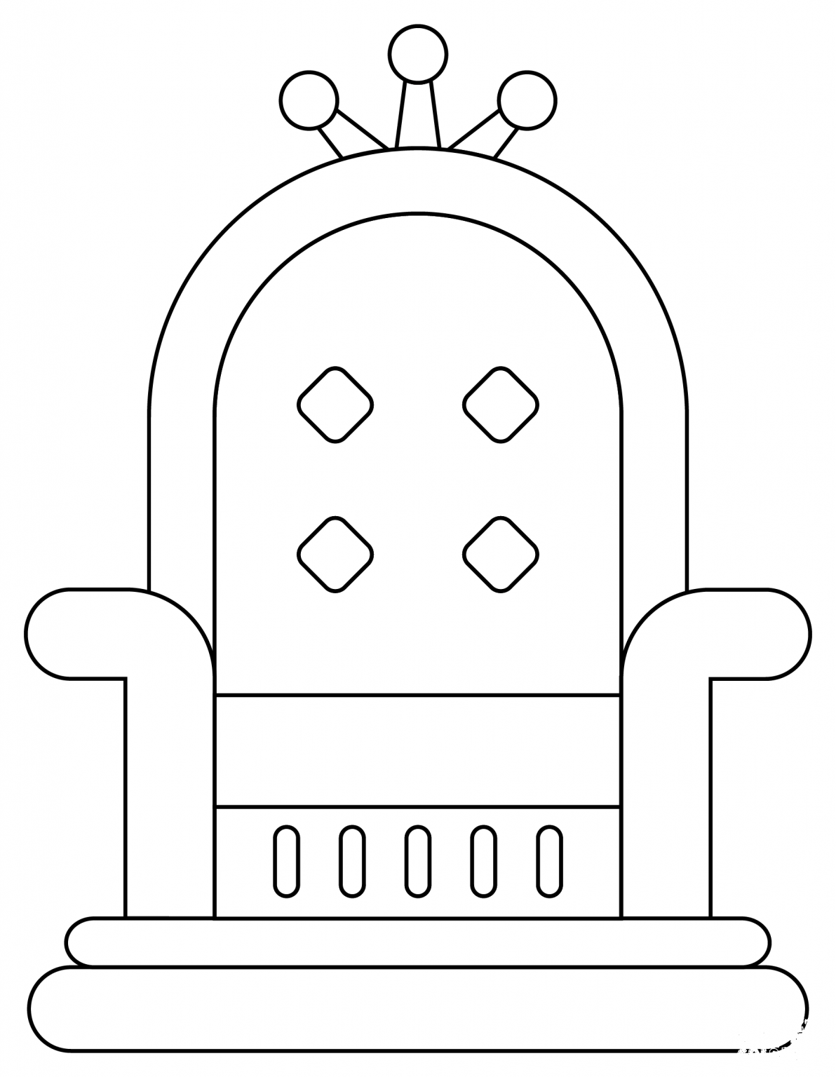 Throne coloring page - ColouringPages