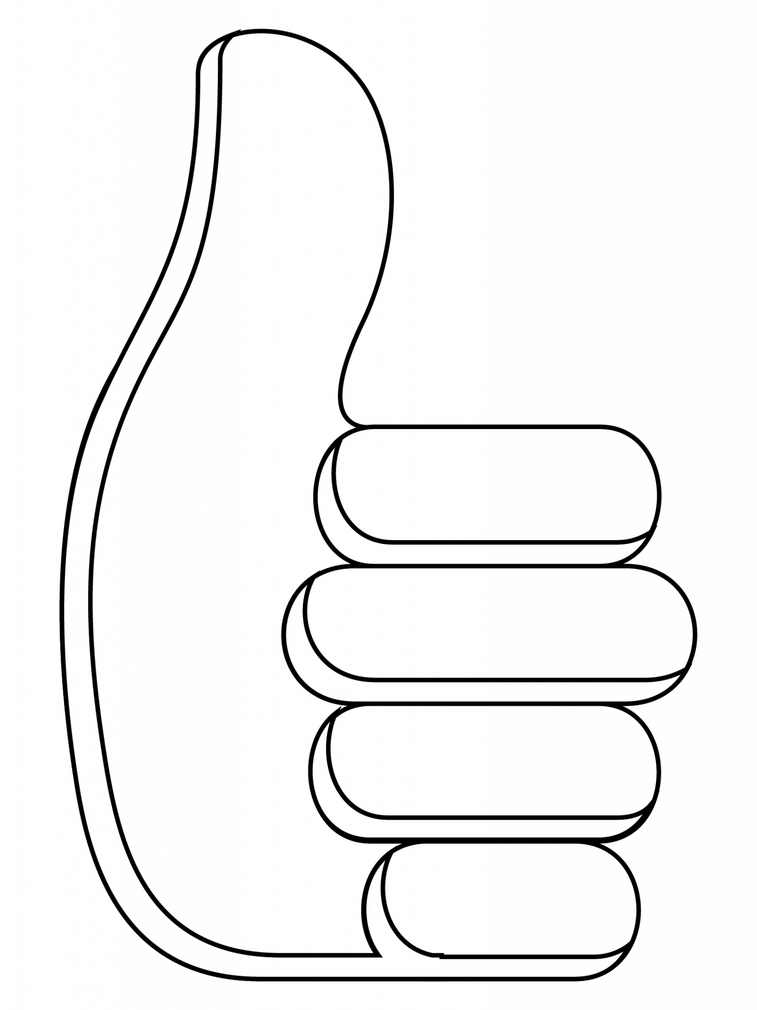 Thumbs Up coloring page - ColouringPages