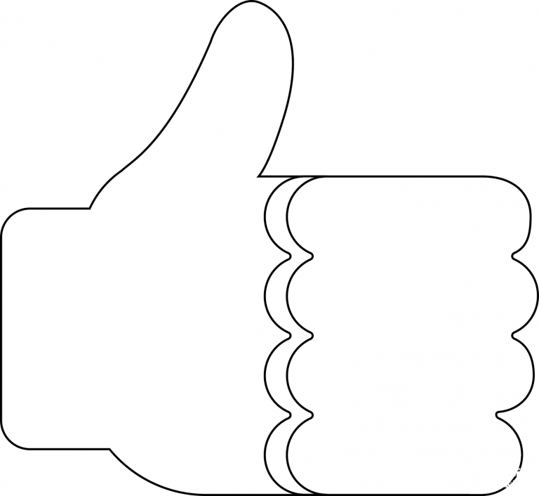 Thumbs Up Emoji coloring page - ColouringPages