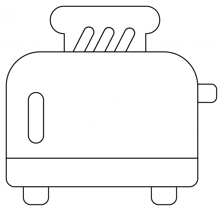 Toaster coloring page - ColouringPages