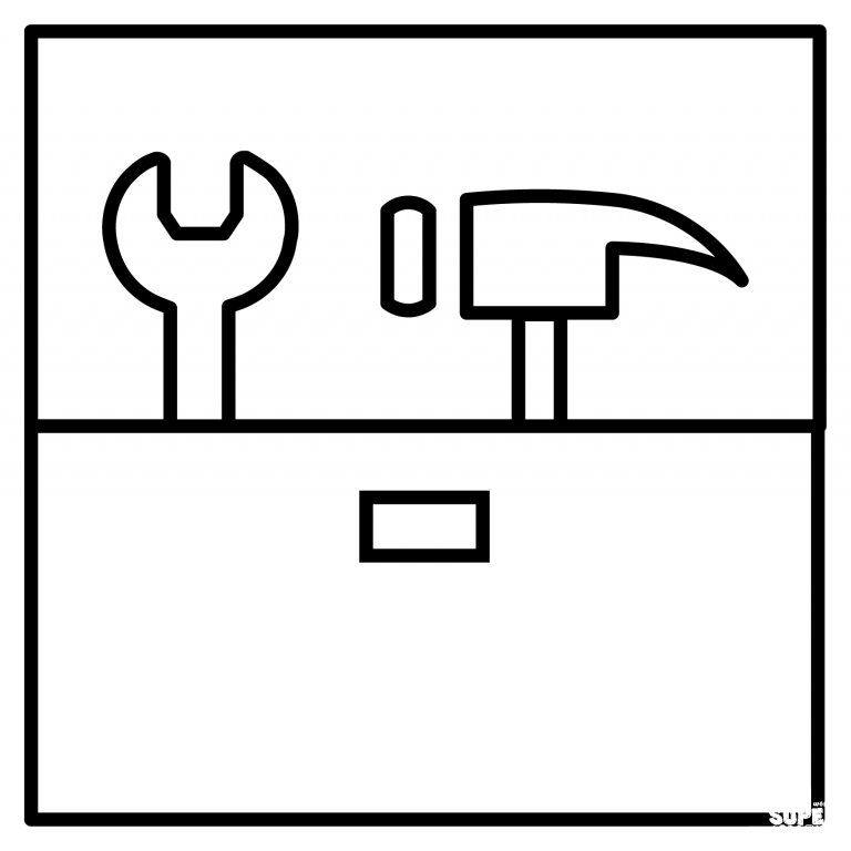 Toolbox Emoji coloring page - ColouringPages