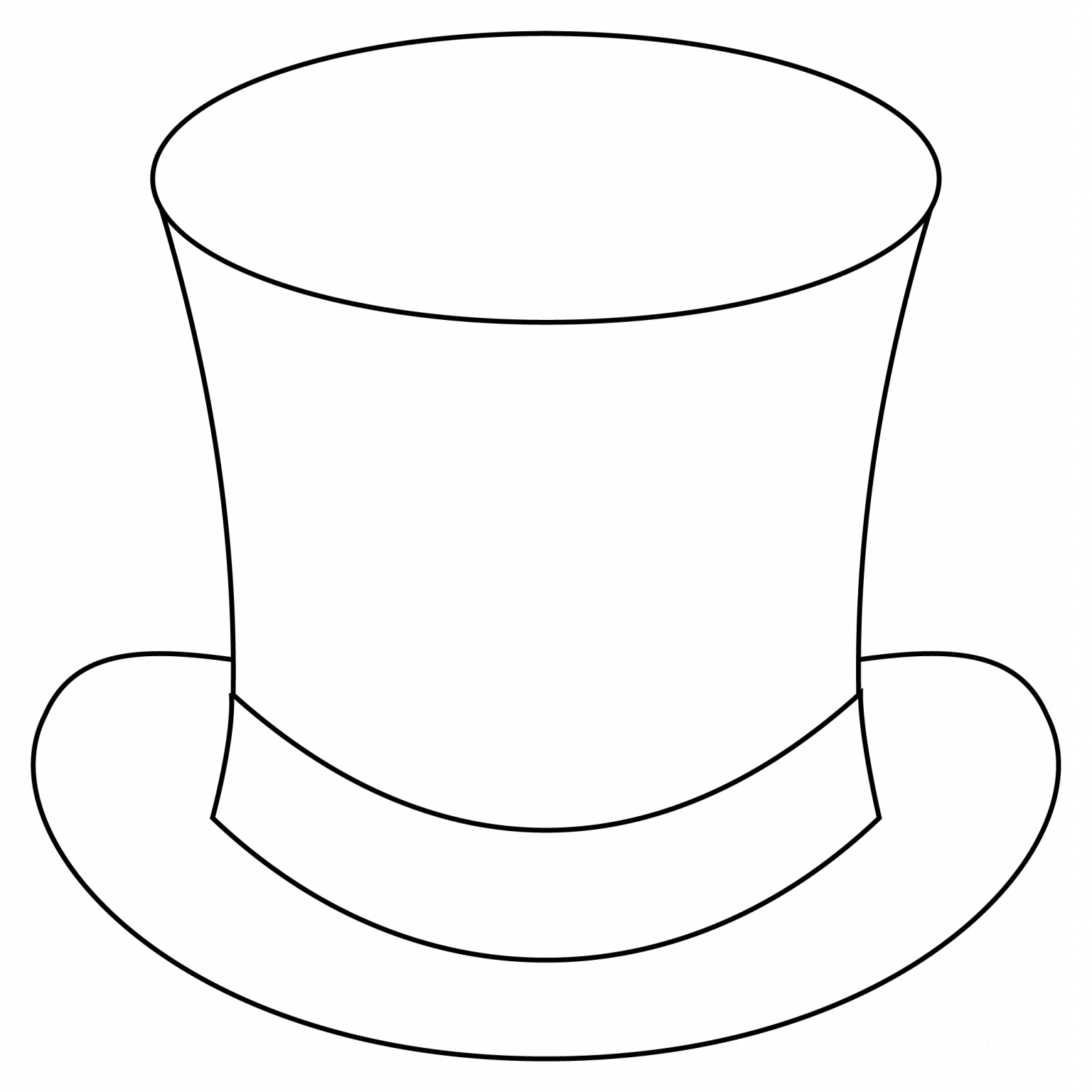 Top Hat coloring page - ColouringPages