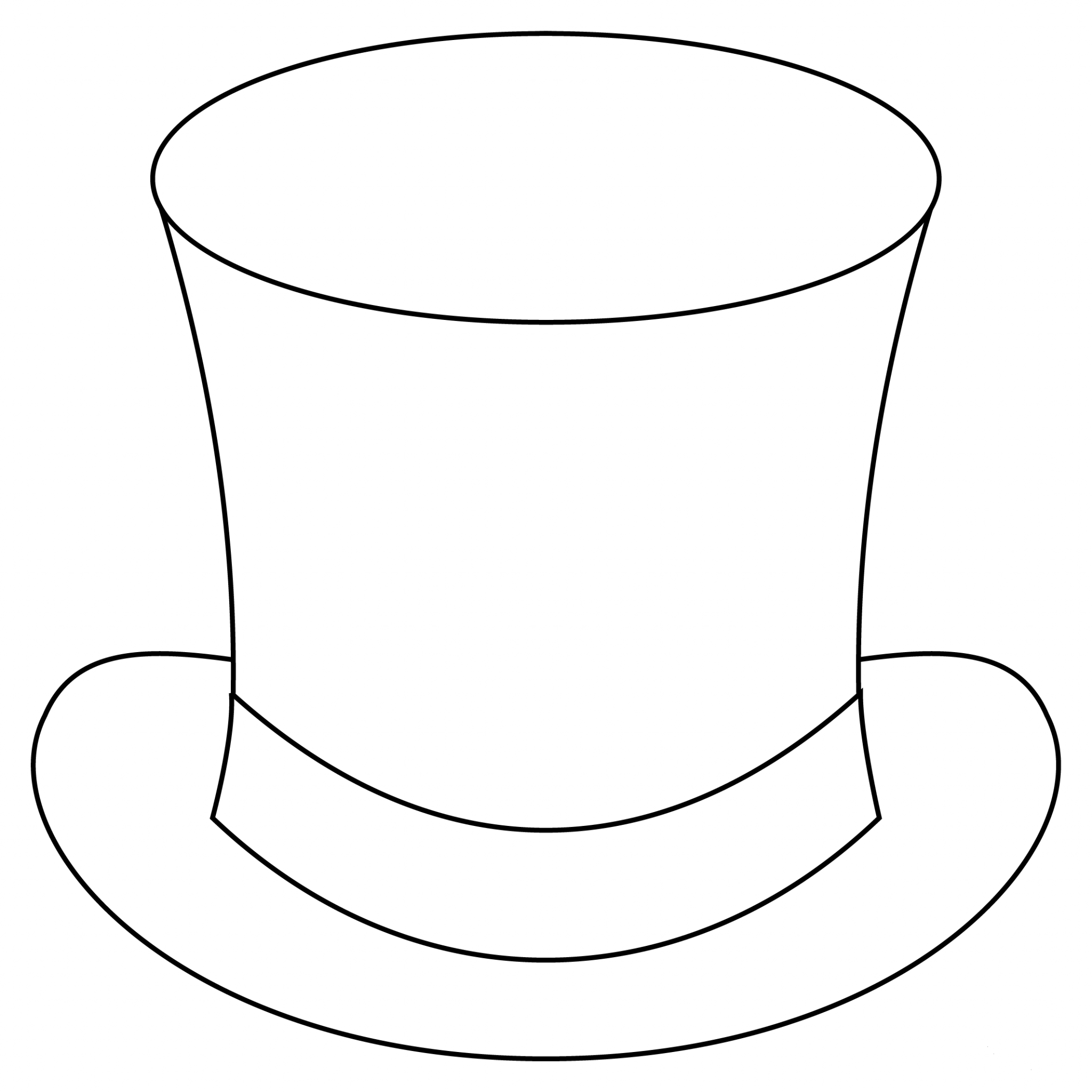 Top Hat coloring page - ColouringPages